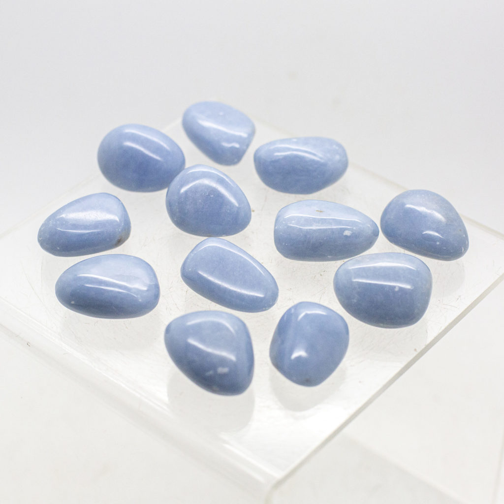 Angelite Tumbled Stone - Serene Guide