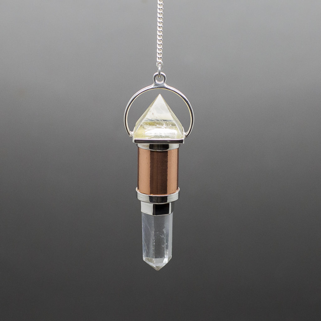 Shop Clear Quartz and Copper Pendulum